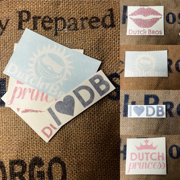 Dutch Bros | Art | Decals Dutch Bros Set Of Four Decals | Poshmark